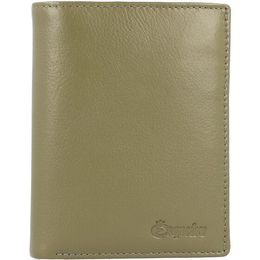 Esquire Peru Geldbörse RFID Leder 9,5 cm olive