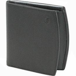 Esquire Logo Geldbörse Leder 9 cm schwarz