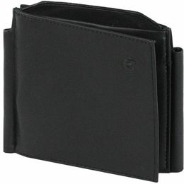 Esquire Logo Geldbörse V Leder 11 cm schwarz