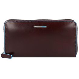 Piquadro Blue Square Geldbörse Leder 18 cm mahagonibraun