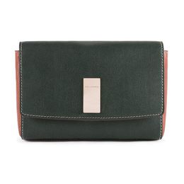 Piquadro Dafne Clutch Tasche RFID Leder 19 cm green-natural tan