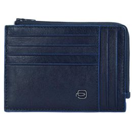 Piquadro Blue Square Special Kreditkartentetui RFID Leder 12,5 cm blu