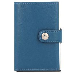 Samsonite Alu Fit Kreditkartenetui RFID Leder 6,5 cm blue