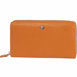 Green Burry Greenburry Spongy Geldbörse Leder 19 cm orange