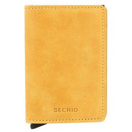 Secrid Slimwallet Kreditkartenetui RFID Schutz Leder 6.5 cm ochre