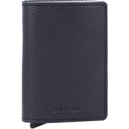 Secrid Slimwallet Vegetable Kreditkartenetui RFID Leder 7 cm navy-silver