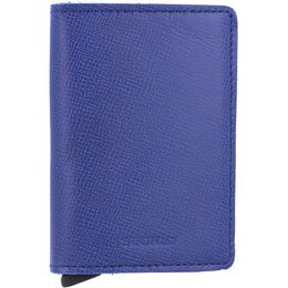 Secrid Slimwallet Crisple Kreditkartenetui Geldbörse RFID Leder 6,5 cm blue