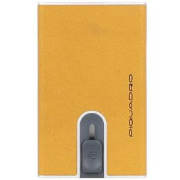 Piquadro Black Square Kreditkartenetui RFID Leder 6 cm yellow