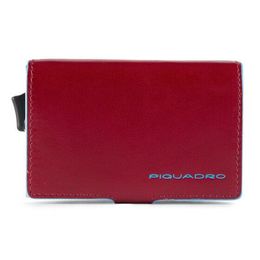 Piquadro Blue Square Kreditkartenetui RFID Leder 7 cm rot