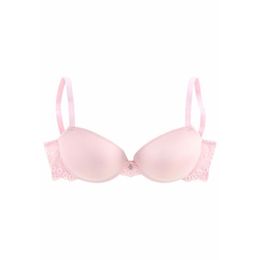 Lascana Push-up-BH pink Gr. 75AA. Mit Integriertem Kissen und mit Bügel