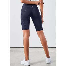 active by Lascana LASCANA ACTIVE Radlerhose 'Basic Bottoms' blau Gr. 32/34 für Damen. Mit Logodruck. Figurbetont