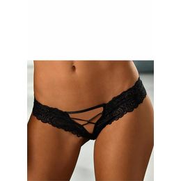 Petite Fleur Gold Panty-Ouvert schwarz Gr. 32/34 für Damen