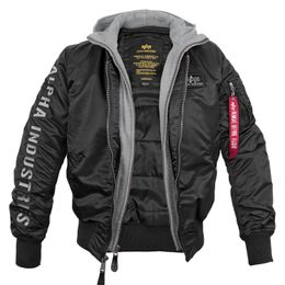 Alpha Industries MA-1 D-Tec SE Fliegerjacke black/grey, Größe M