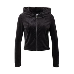 Urban Classics Zip-Up Hoodie female Black size 3XL