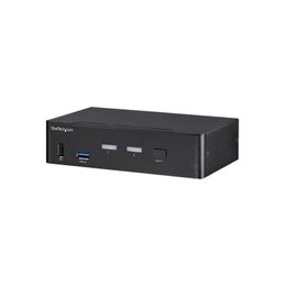 StarTech.com 2-Port DisplayPort KVM Switch - 4K 60Hz - TAA Compliant - KVM / audio / USB switch - 2 ports