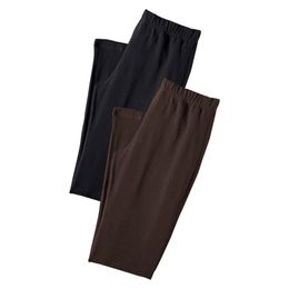 Vivance Leggings female Brown, Black size 32/34