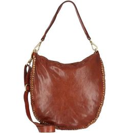 Campomaggi Schultertasche Leder 34 cm cognac