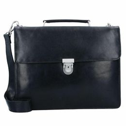 Leonhard Heyden Cambridge Aktentasche Leder 38 cm Laptopfach schwarz