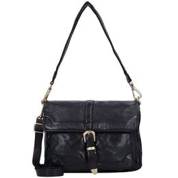 Campomaggi Schultertasche Leder 24 cm nero