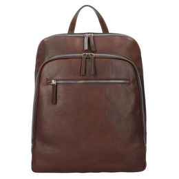 Leonhard Heyden Roma Rucksack Leder 40 cm Laptopfach braun