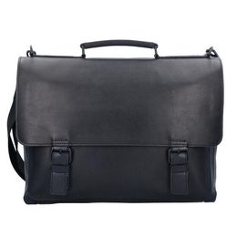 Jost Futura Aktentasche Leder 38 cm Laptopfach black