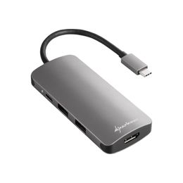 Sharkoon Laptop-Dockingstation USB 3.0 Type C Multiport Adapter