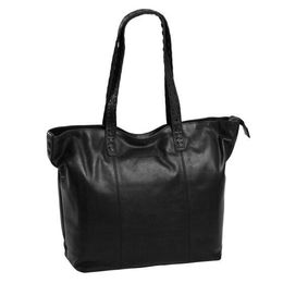 The Chesterfield Brand Wax Pull Up Shopper Tasche Leder 36 cm Laptopfach black