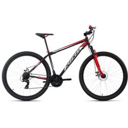 KS-Cycling Mountainbike KS CYCLING "Xtinct" Fahrräder Gr. 46 cm, 29 Zoll (73,66 cm), schwarz (schwarz, rot) Hardtail