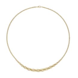 Collier Vivance "mit Verlauf" Halsketten Gr. Gelbgold 375, gelb (gelbgold 375) Damen