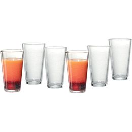 Ritzenhoff & Breker Ritzenhoff & Breker Longdrinkglas Happy, Rainbows, Glas, 400 ml, 6-teilig, weiß