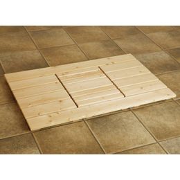 Saunabodenrost Weka, Höhe 40 mm, Holz, BxL: 62x105 cm, beige