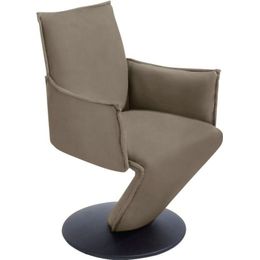 K+w Komfort & Wohnen K+W Komfort & Wohnen Drehstuhl Drive, Sessel mit federnder Sitzschale, Drehteller in Metall schwarz Struktur, grün