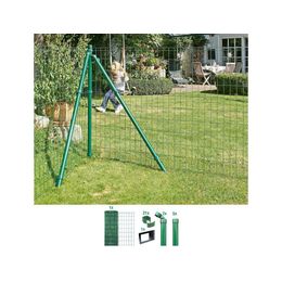 Alberts Schweißgitter Fix-Clip Pro®, (Set), 100 cm hoch, 10 m, grün beschichtet, zum Einbetonieren, grün