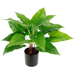 Künstliche Zimmerpflanze Anthuriumblatt, I.GE.A., Höhe 40 cm, grün