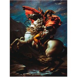 Artland Wandbild Napoleon überquert die Alpen, 1800 II, Menschen (1 St), als Alubild, Leinwandbild, Wandaufkleber oder Poster in versch. Größen, goldfarben