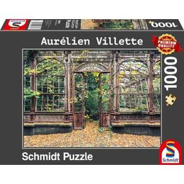 Schmidt Spiele Puzzle Bewachsene Bogenfenster, 1000 Puzzleteile, Aurélien Villette; Made in Europe, bunt