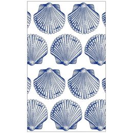 Fensterfolie Look Shells blue, MySpotti, halbtransparent, glatt, 60 x 100 cm, statisch haftend, blau|weiß