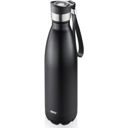 Gefu Thermoflasche OLIMPIO, ideal für kohlensäurehaltige Getränke, schwarz