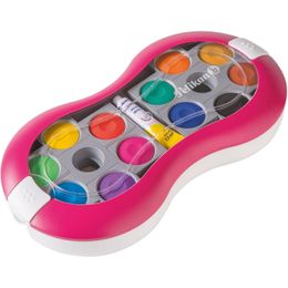 Pelikan Farbkasten Space+®, Magenta, inklusive Deckweiß, 24 Farben, rosa
