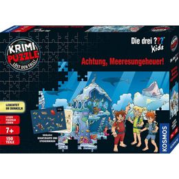 Kosmos Puzzle Krimipuzzle Die drei ??? Kids Achtung, Meeresungeheuer!, 150 Puzzleteile, Made in Germany, bunt