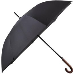 Euroschirm® Partnerschirm Automatik W130, schwarz, Regenschirm für Zwei, mit Automatik, Griff aus Holz, extra großes Dach, schwarz
