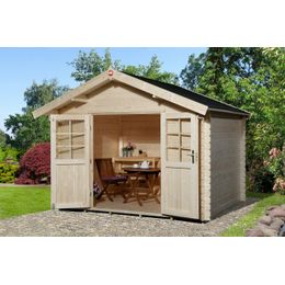 Weka Gartenhaus Jens Gr.3, BxT: 333x360 cm, beige