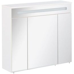 Fackelmann Spiegelschrank Kara Badmöbel Breite 80 cm, weiß