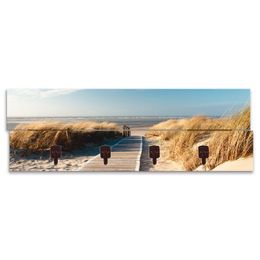 Artland Garderobenleiste Nordseestrand auf Langeoog - Steg, teilmontiert, beige