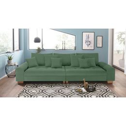 Mr. Couch Big-Sofa, wahlweise mit Kaltschaum (140kg Belastung/Sitz) und AquaClean-Stoff, grün