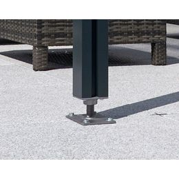 Gutta Terrassendach Premium, BxT: 309,4x306 cm, Bedachung Doppelstegplatten, BxT: 309x306 cm, Dach Polycarbonat bronce, weiß