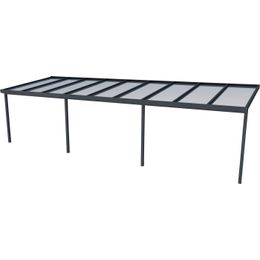 Gutta Terrassendach Premium, BxT: 913,5x306 cm, Bedachung Dachplatten, BxT: 914x306 cm, Dach Acryl bronce, grau