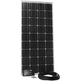 Sunset Solarmodul Stromset AS 180, 180 Watt, 12 V, 180 W, Monokristallin, (Set), für Gartenhäuser oder Reisemobil, silberfarben
