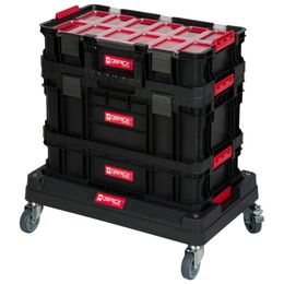 Kreher Werkzeugtrolley (Set, 4 St), 3 Boxen, 1 Trolley, rot|schwarz