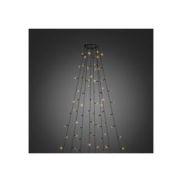 Konstsmide LED-Baummantel, 240-flammig, LED Lichterkette mit Ring Ø 11, 8 Stränge à 30 Dioden, schwarz